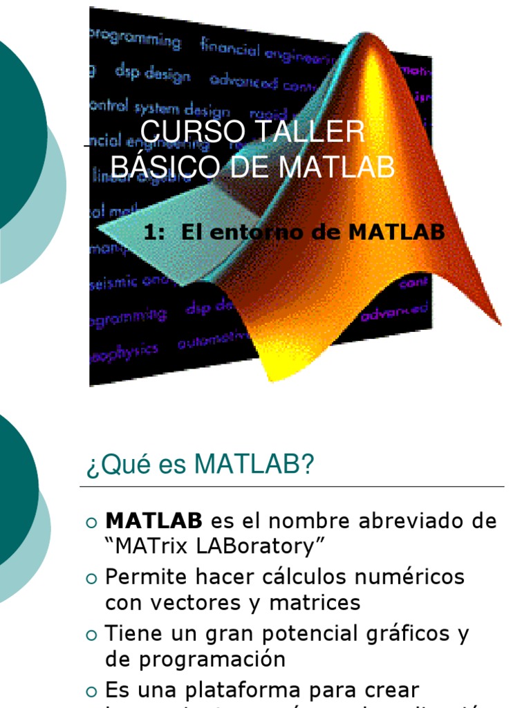 Taller Matlab | PDF | Flujo de control | Matriz (Matemáticas) Taller Matlab | PDF | Flujo de control | Matriz (Matemáticas)