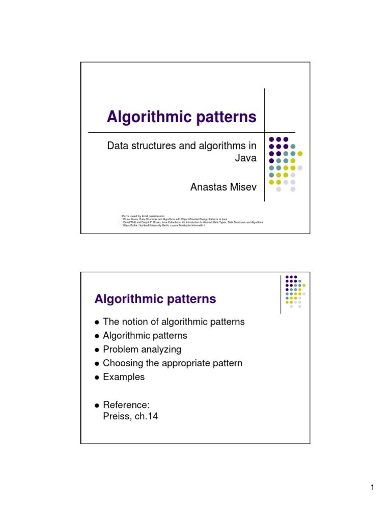 Algorithmic Patterns | PDF