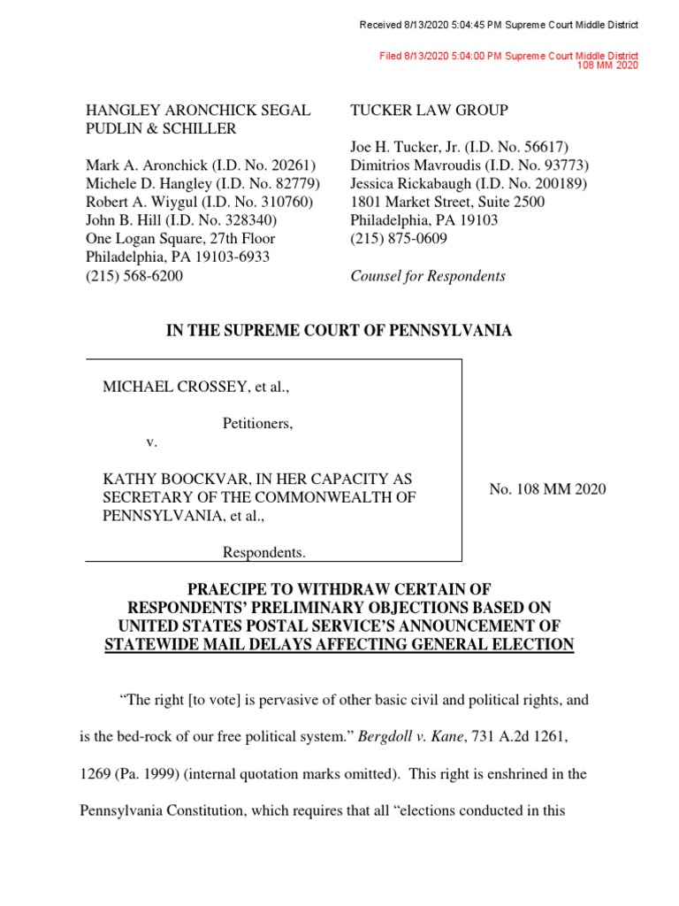 Pennsylvania asks State Supreme Court to extend mail-in voting ...