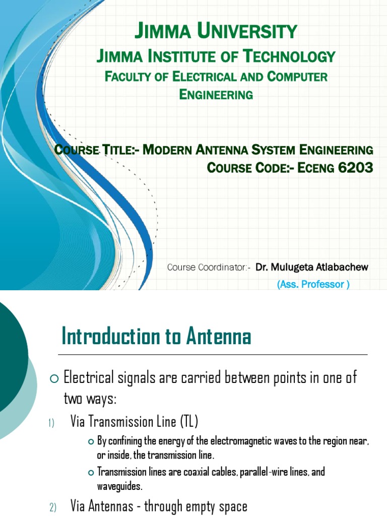 Introduction To Antenna Technology | PDF | Antenna (Radio ...