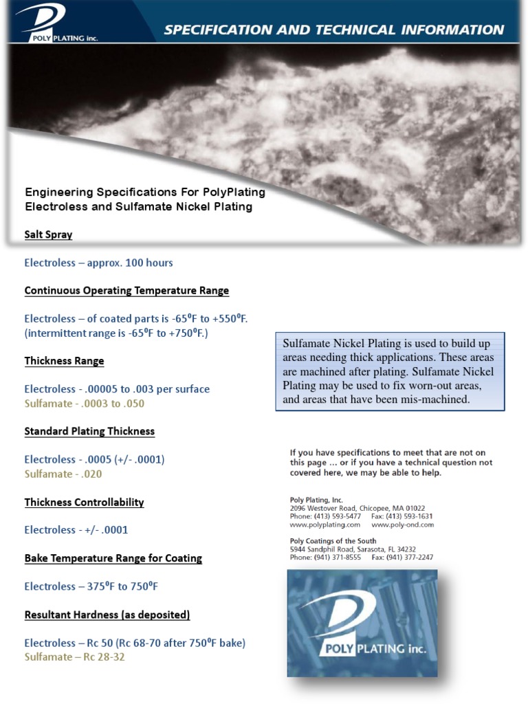 Poly-Ond Tech Spec | PDF