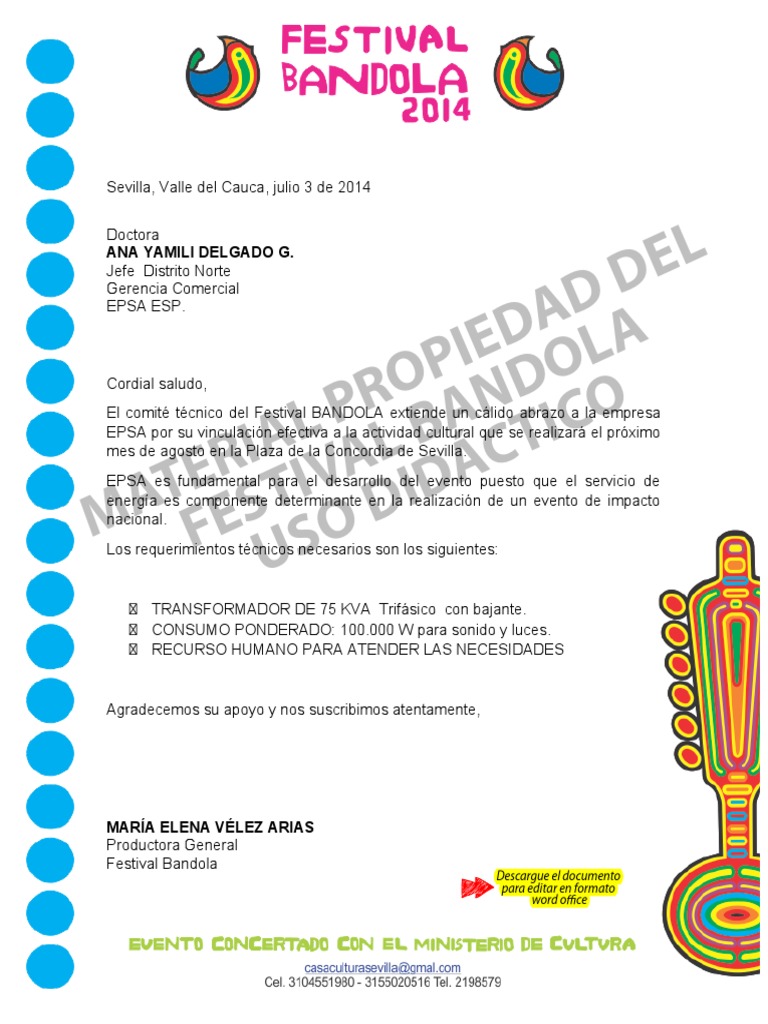 Carta Requerimientos Técnicos | PDF Carta Requerimientos Técnicos | PDF