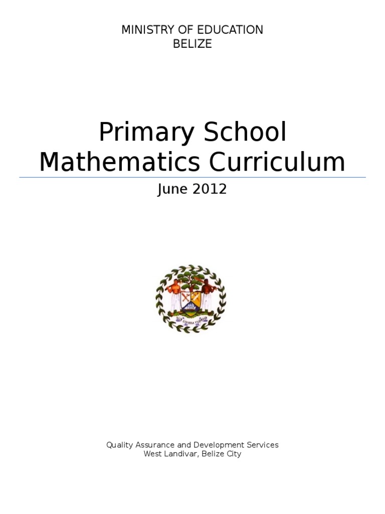 Belize Math Curriculum June 2012 | PDF | Fraction (Mathematics ...