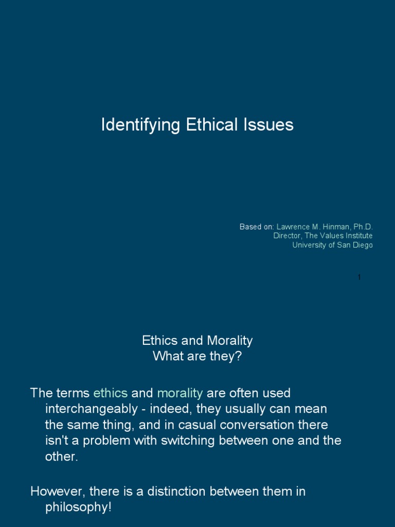 Ethics Lesson 1 | PDF | Philosophical Movements | Academic Discipline ...