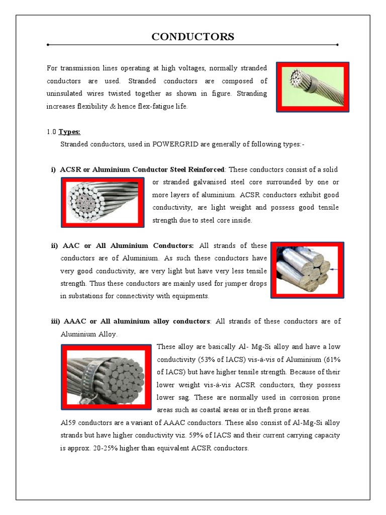 Conductor Brief | PDF | Electrical Resistivity And Conductivity ...