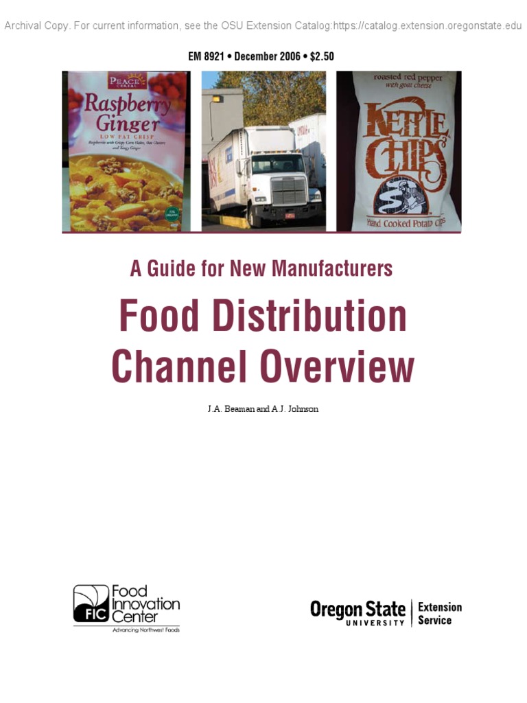 Food Distribution Channel Overview | PDF | Retail | Fee