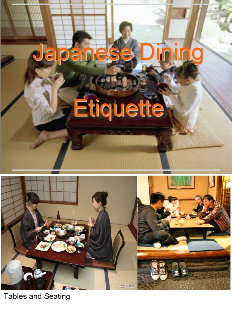 Japanese Dining Etiquette | PDF | Eating Behaviors Of Humans | Food And ...