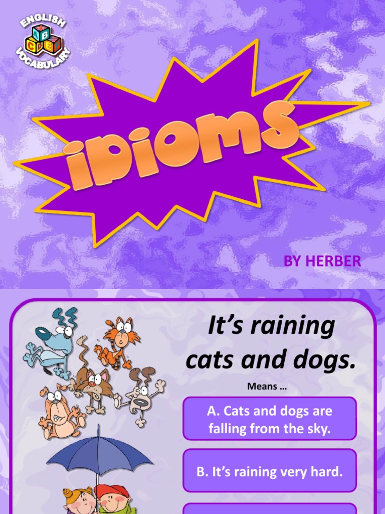 Idioms PPT Fun Activities Games Games 46437 | PDF