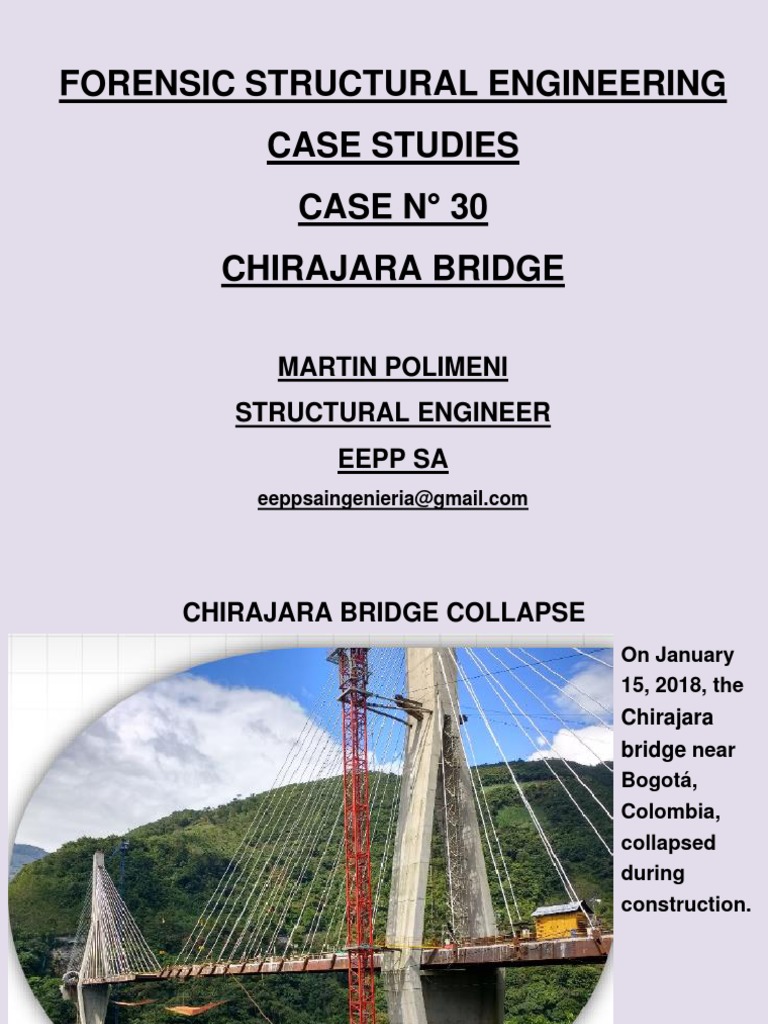Forensic Structural Engineering Case Studies Case N ° 30 Chirajara Bridge | PDF | Prestressed ...