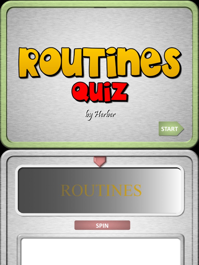 Daily Routine Activities Checklist | PDF