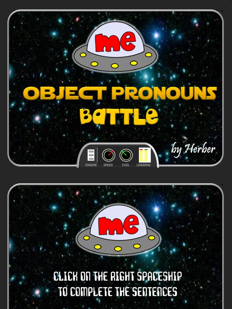 Object Pronouns Battle Fun Activities Games Games - 70850 | PDF