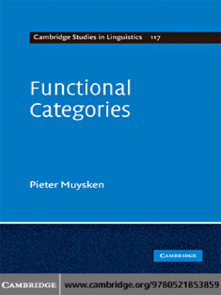 Muysken, P. (2008) - Functional Categories PDF | PDF | Phrase ...