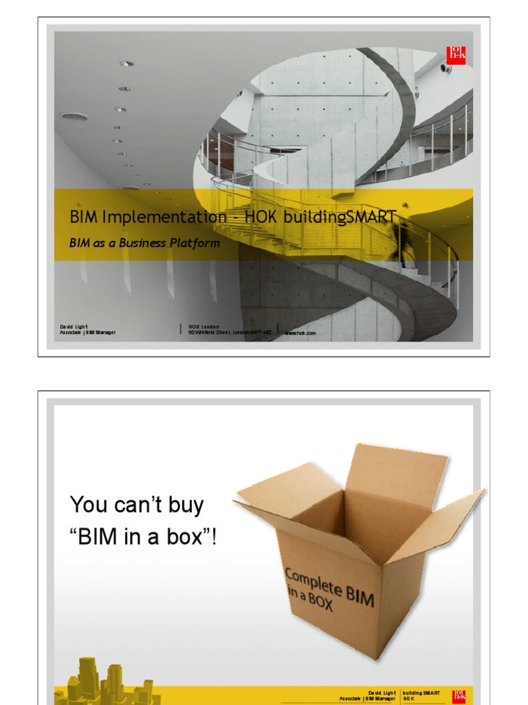 Bim Implementation - Hok Buildingsmart: Bim As A Business Platform ...