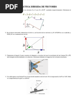 Ejercicios de Vectores | PDF | Vector Euclidiano | Álgebra abstracta