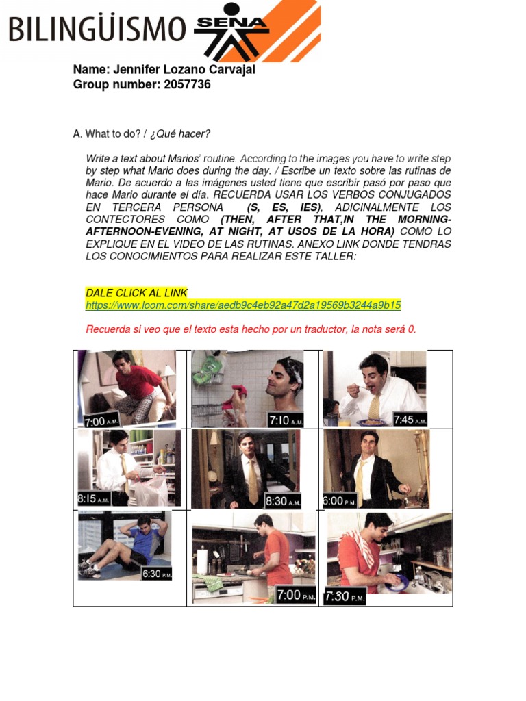 Routines and Connectors Worksheet | PDF