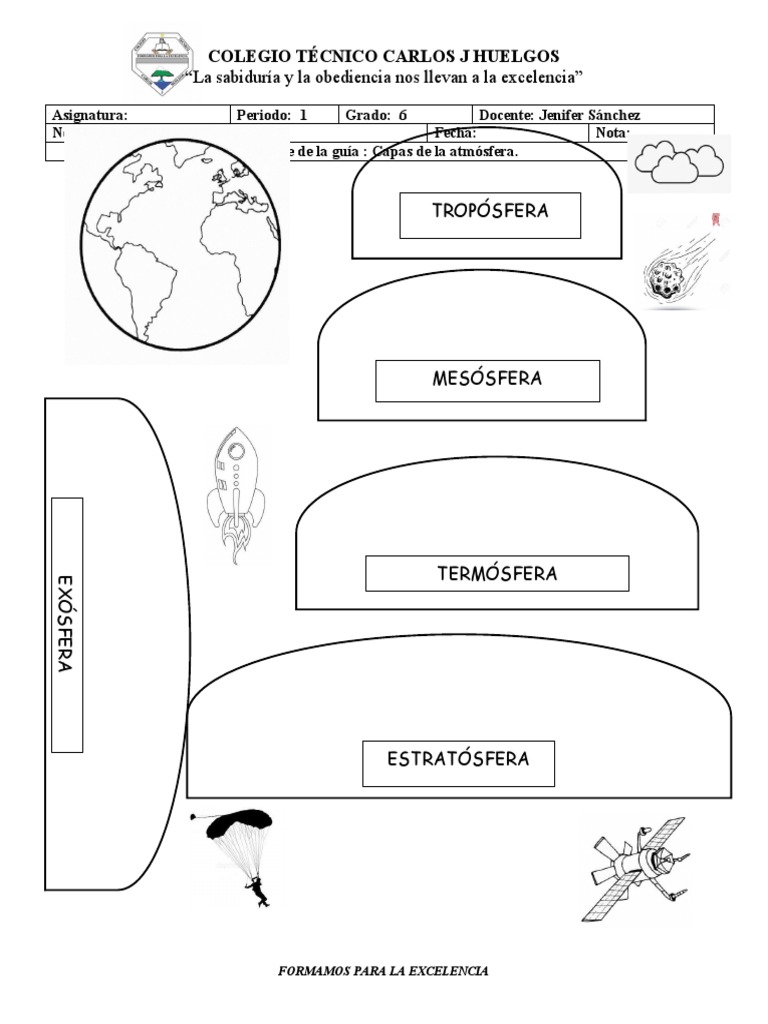 Capas de La Atmósfera Taller | PDF