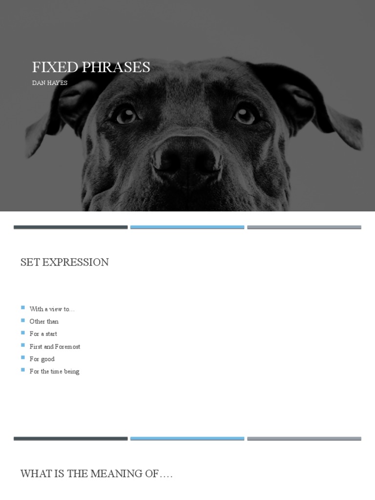 Fixed Expressions | PDF