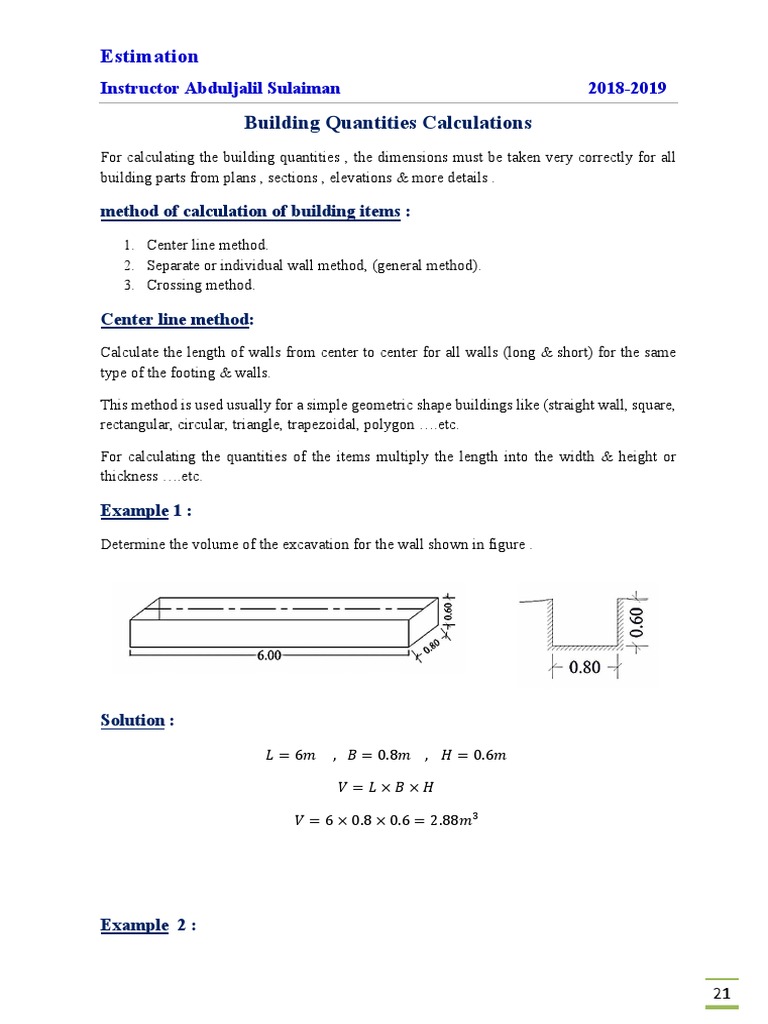 Calculating Building Quantities: A Step-by-Step Guide to Estimating ...