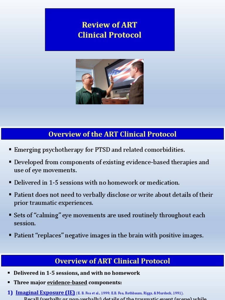 Overview of the ART Clinical Protocol: An Emerging Psychotherapy Using ...