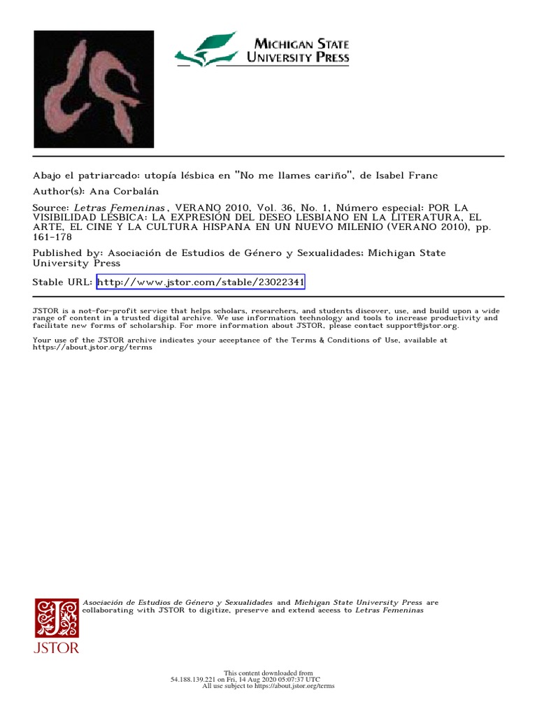 Abajo El Patriarcado Utopía Lésbica en No Me Llames Cariño, de Isabel ...
