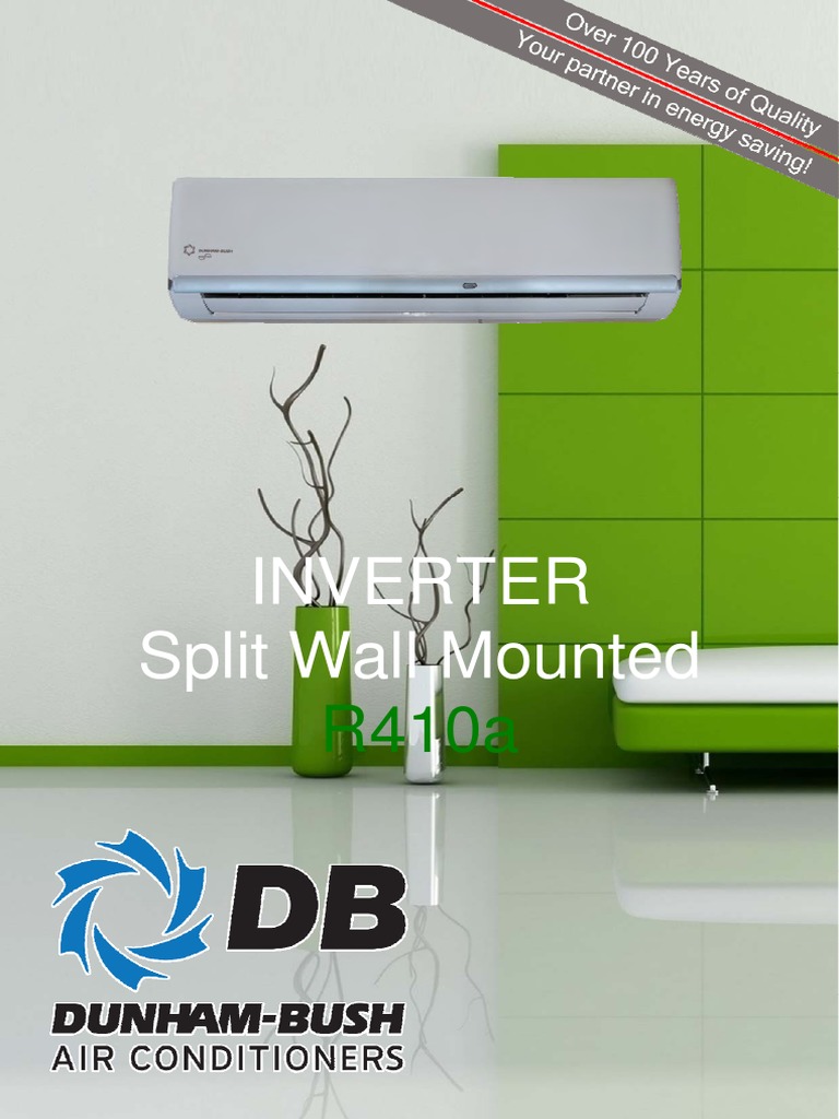 Dunham Bush Midwall Split R410a Inverter | PDF | Air Conditioning ...
