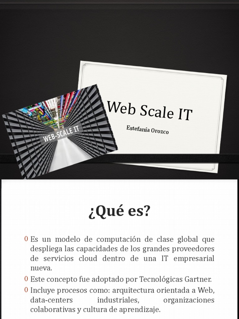 Web Scale IT | PDF | Computación en la nube | Informática