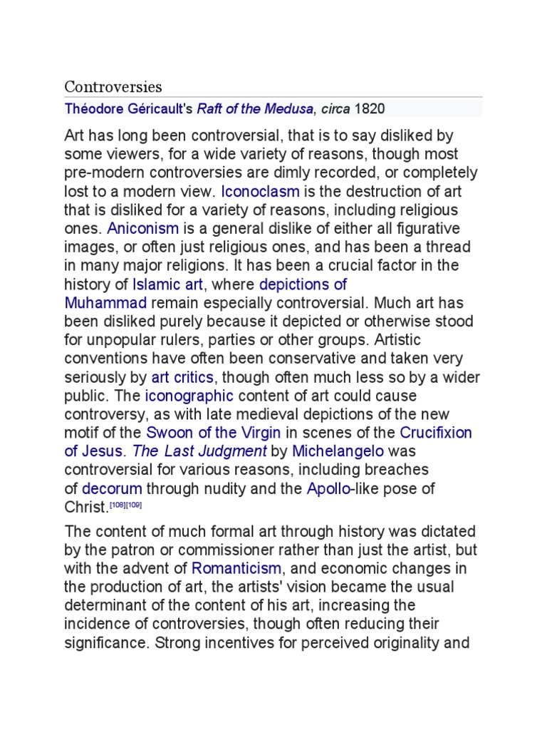 Controversies: Iconoclasm Aniconism | PDF | Aesthetics | Paintings