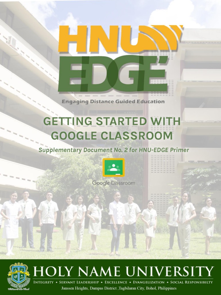 HNU EDGE Getting Started With Google Classroom | PDF | Password ...