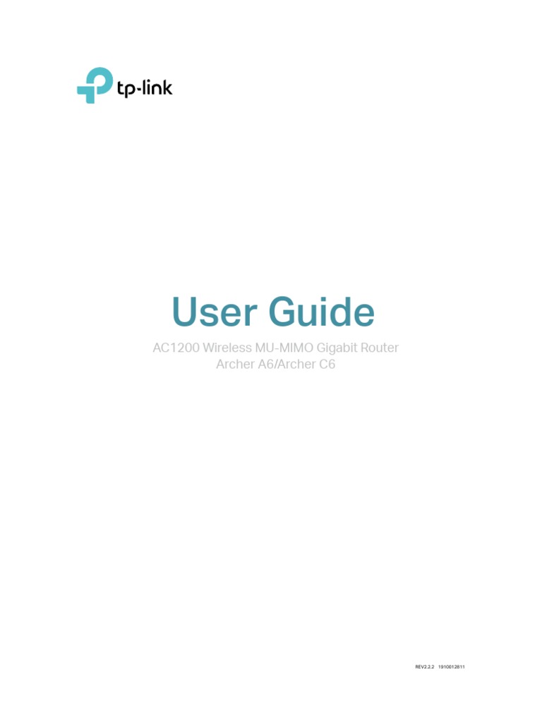 TP Link User Guide | PDF | Wi Fi | Computer Network