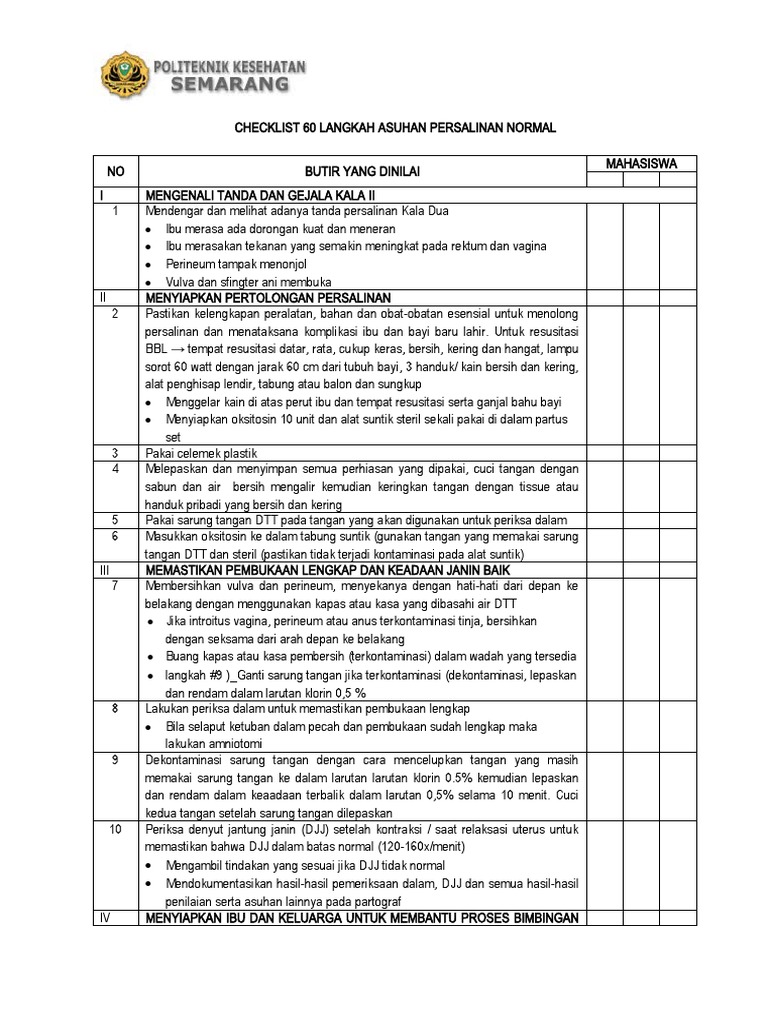 Checklist 60 Langkah Apn | PDF