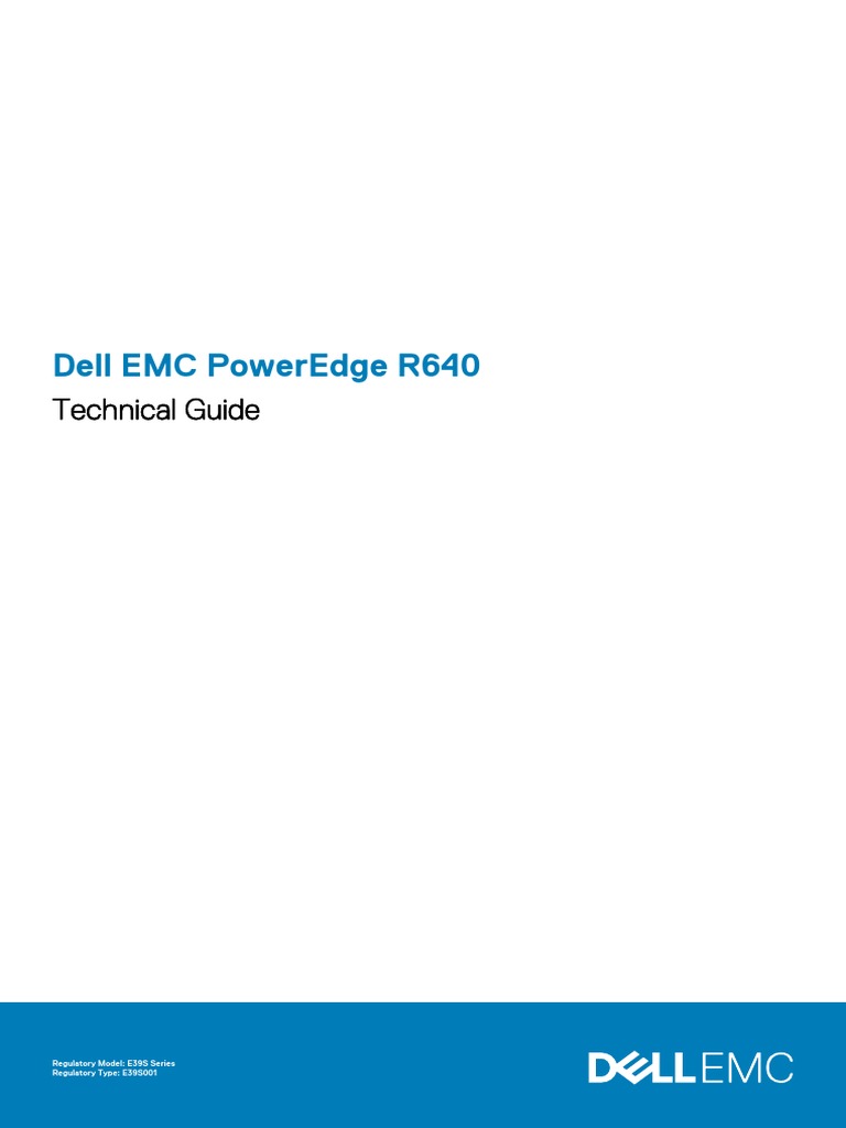 Dell Emc Poweredge R640: Technical Guide | PDF | Hard Disk Drive ...