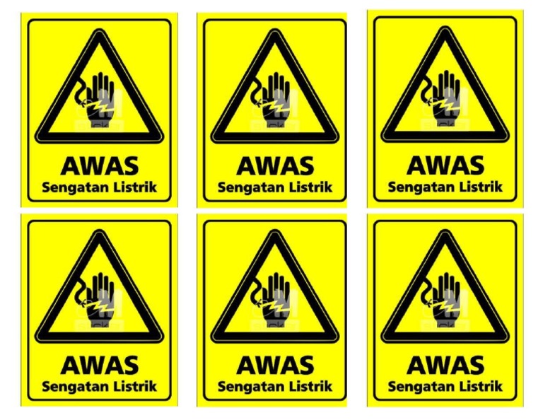 Poster AWAS LISTRIK | PDF