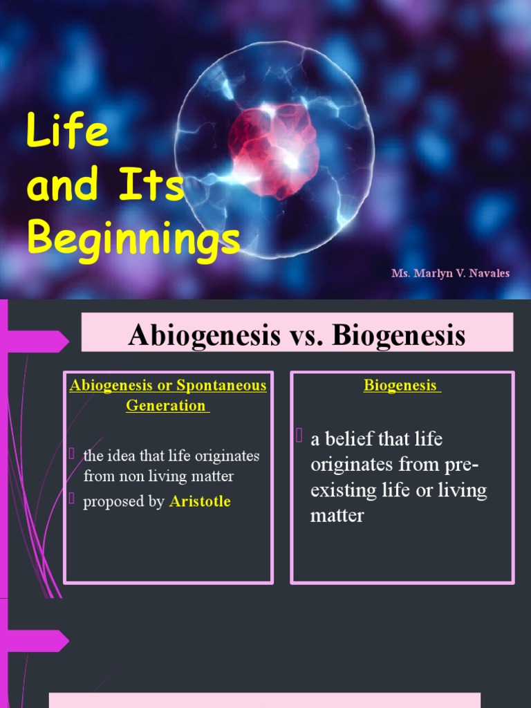 Lesson 2. ORIGIN OF LIFE | PDF | Biological Concepts | Biology Theories