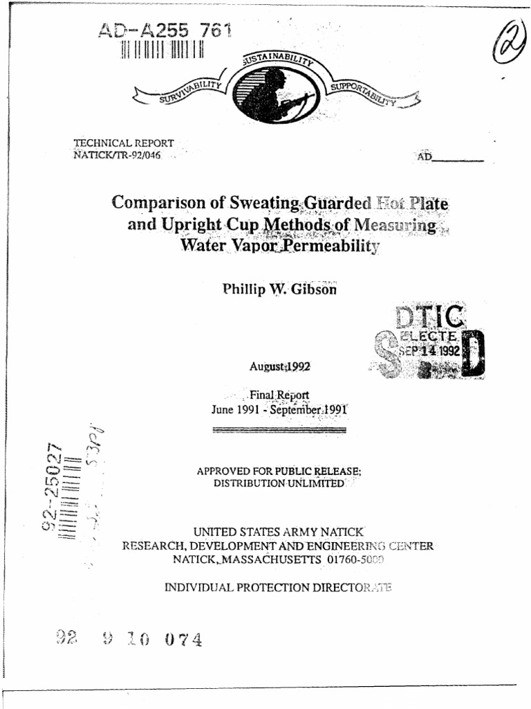Astm E96 | PDF | Heat Transfer | Atmosphere Of Earth
