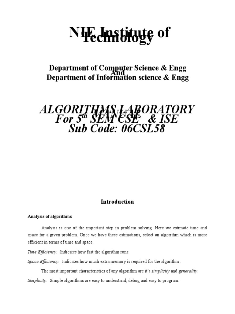 NIEIT Ada Lab Manual | PDF | Mathematical Logic | Mathematics NIEIT Ada Lab Manual | PDF | Mathematical Logic | Mathematics