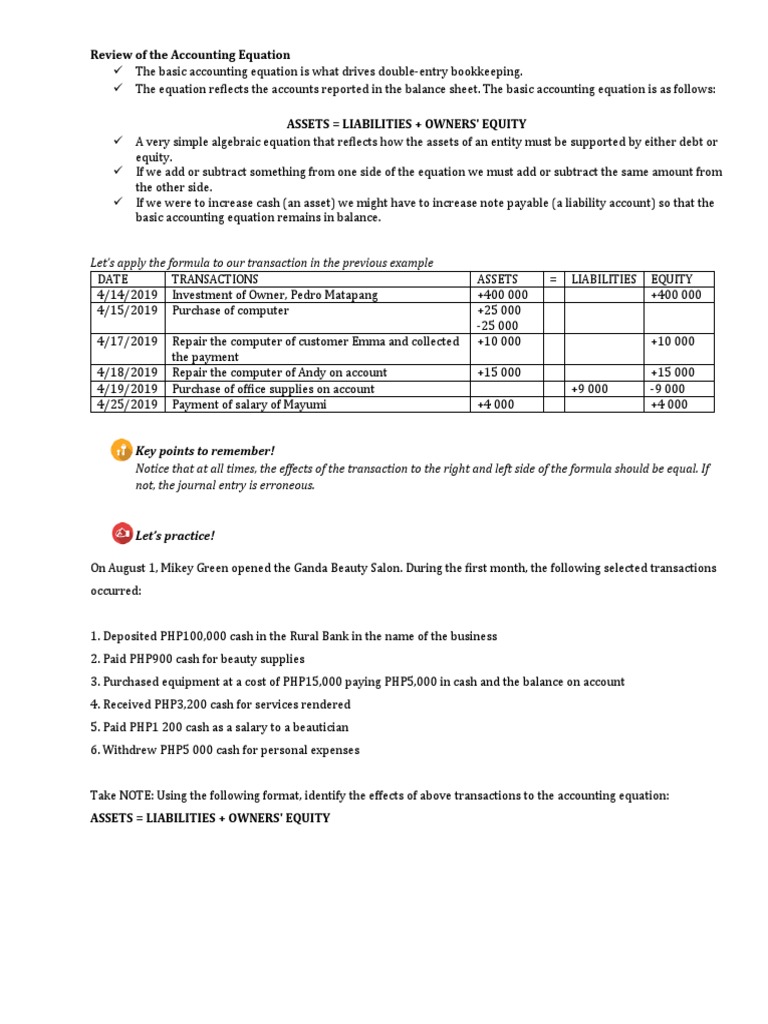 Let's Apply The Formula To Our Transaction in The Previous Example ...