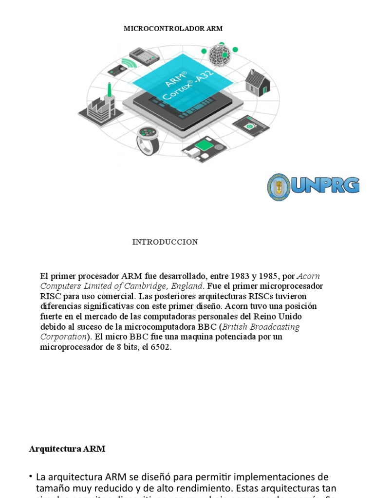 Microcontroladores ARM | PDF | Arquitectura de brazo | Unidad Central ...