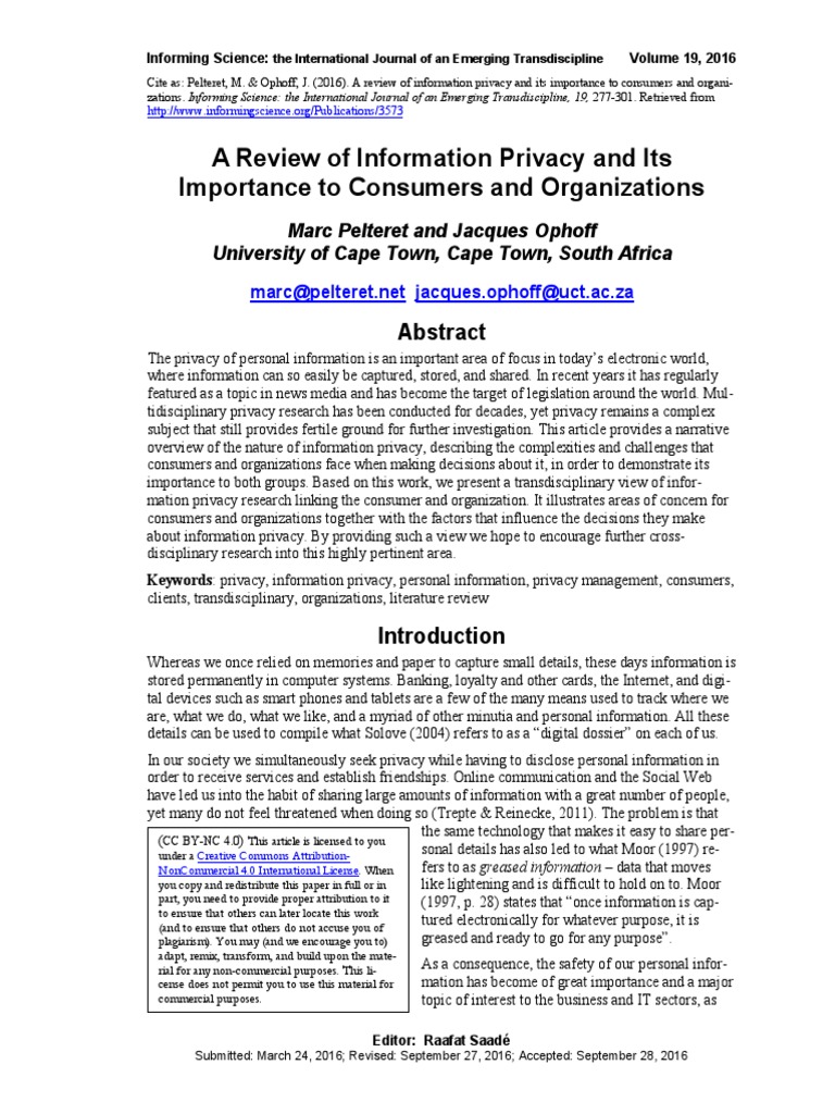 Importance of Information Privacy Review | PDF | Identity Theft | Privacy