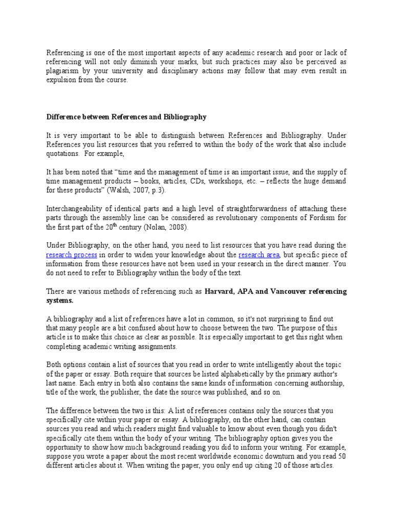 Reference and Its Importance | PDF | Bibliography | Citation