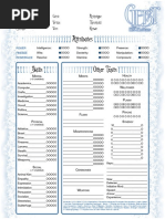 VTM V5 Character Sheet Template | PDF