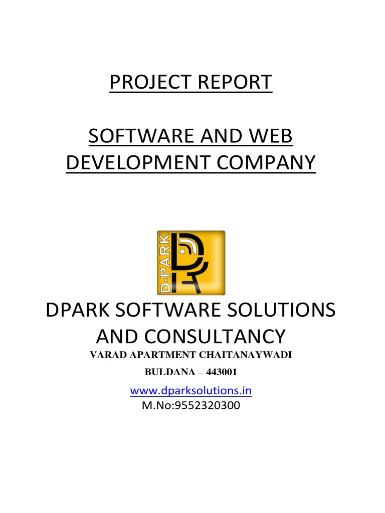 Project Report Software and Web Development Company: WWW ...