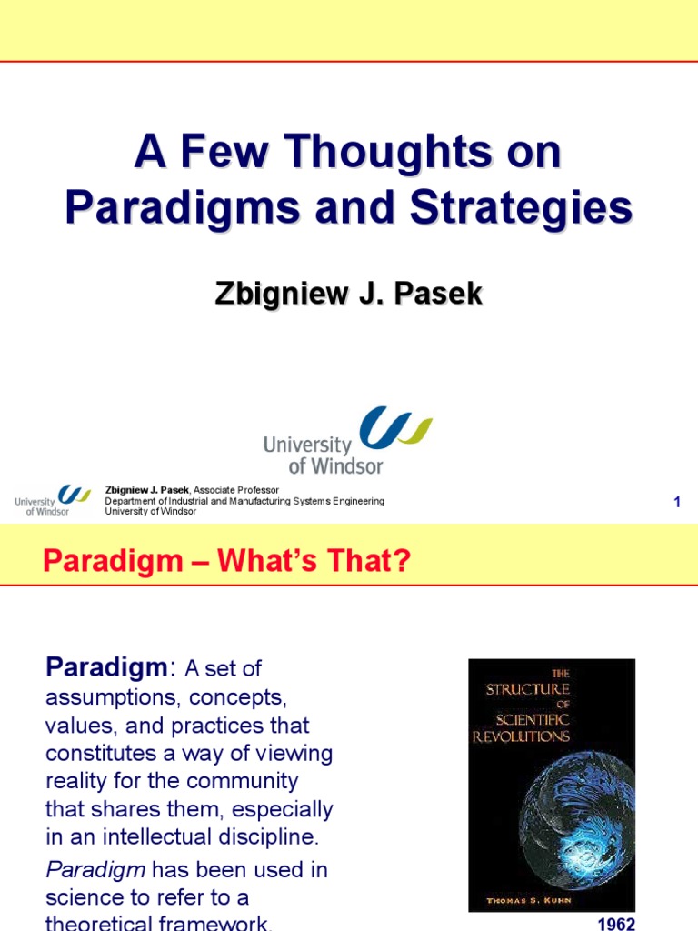 Paradigms and Strategies in Manufacturing | PDF | Paradigm | Car