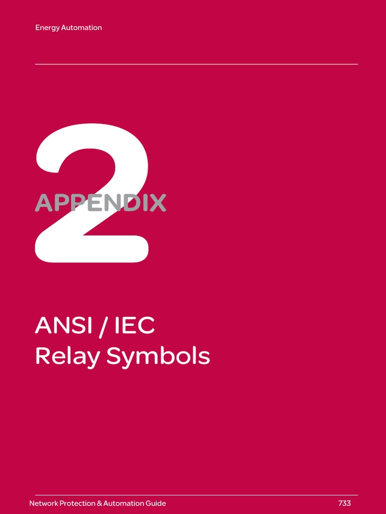 Appendix: Ansi / Iec Relay Symbols | PDF | Relay | Electromagnetism