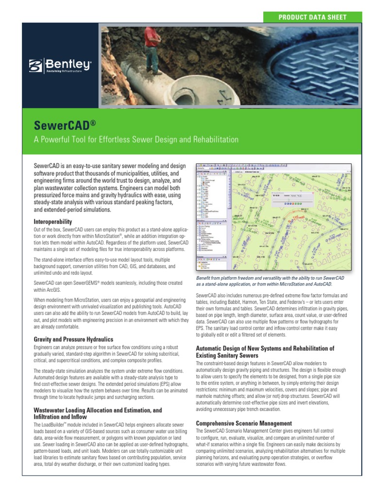 PDS SewerCAD LTR EN LR PDF | PDF