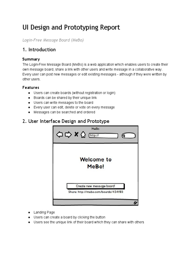 Login-Free Message Board Overview | PDF