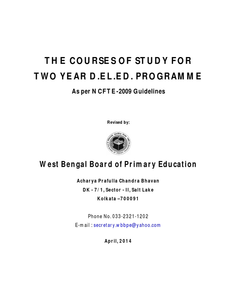 Revised Syllabus DElEd PDF | PDF | Language Education | Teachers