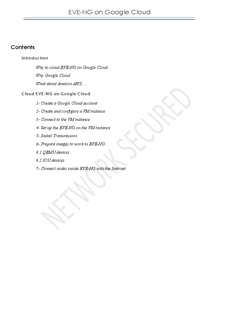 EVE-NG on Google Cloud Setup | PDF | Ip Address | Virtual Machine
