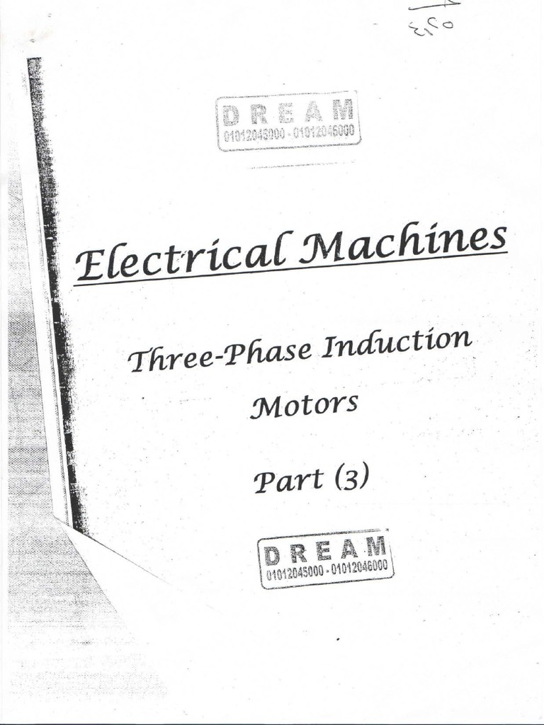 3 Three Phase Induction Motor p3 PDF | PDF