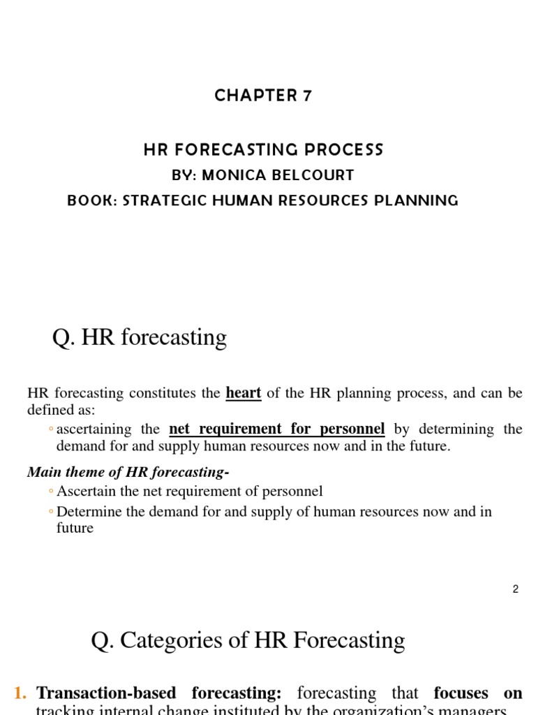 HR Forecasting Process Guide | PDF | Layoff | Turnover (Employment)