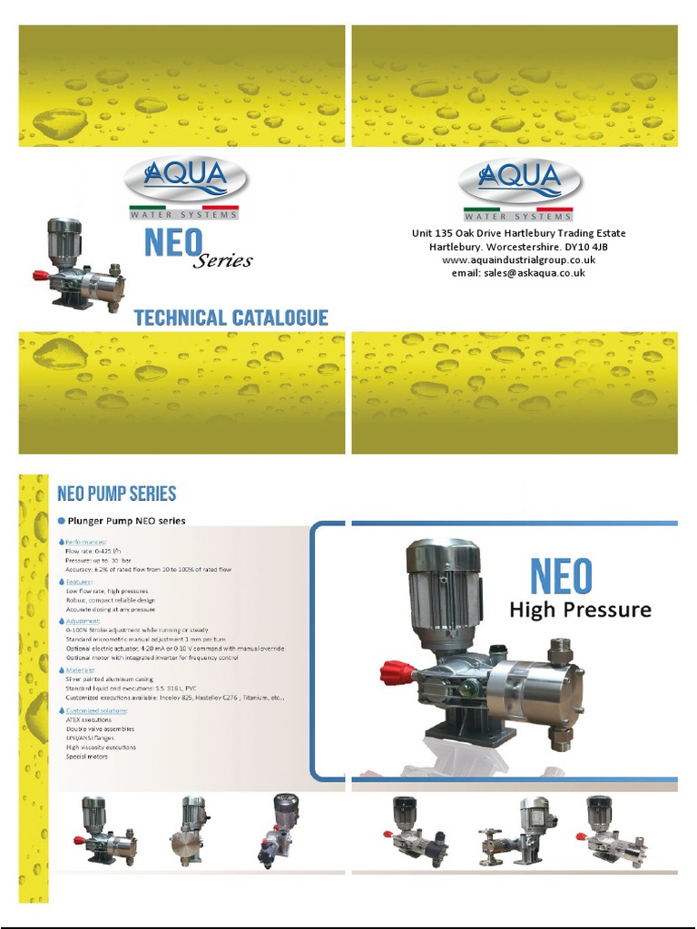 NEO Pump Series Catalogue | PDF